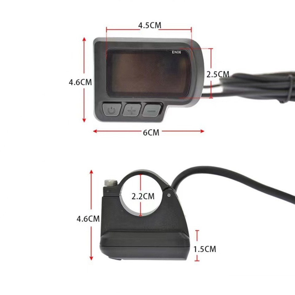 E-Bike EN06 LCD Display Control Panel 24-48V For Electric Bicycle ...