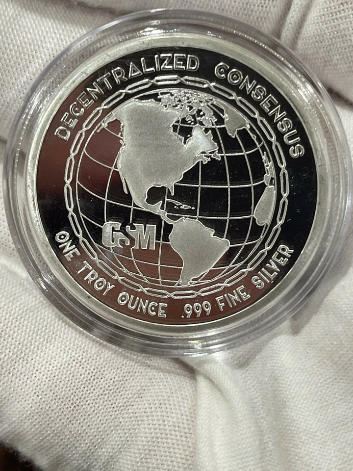 ETHEREUM Cryptocurrency Pure .999 Fine Silver Round ETH IN CAPSULE ...
