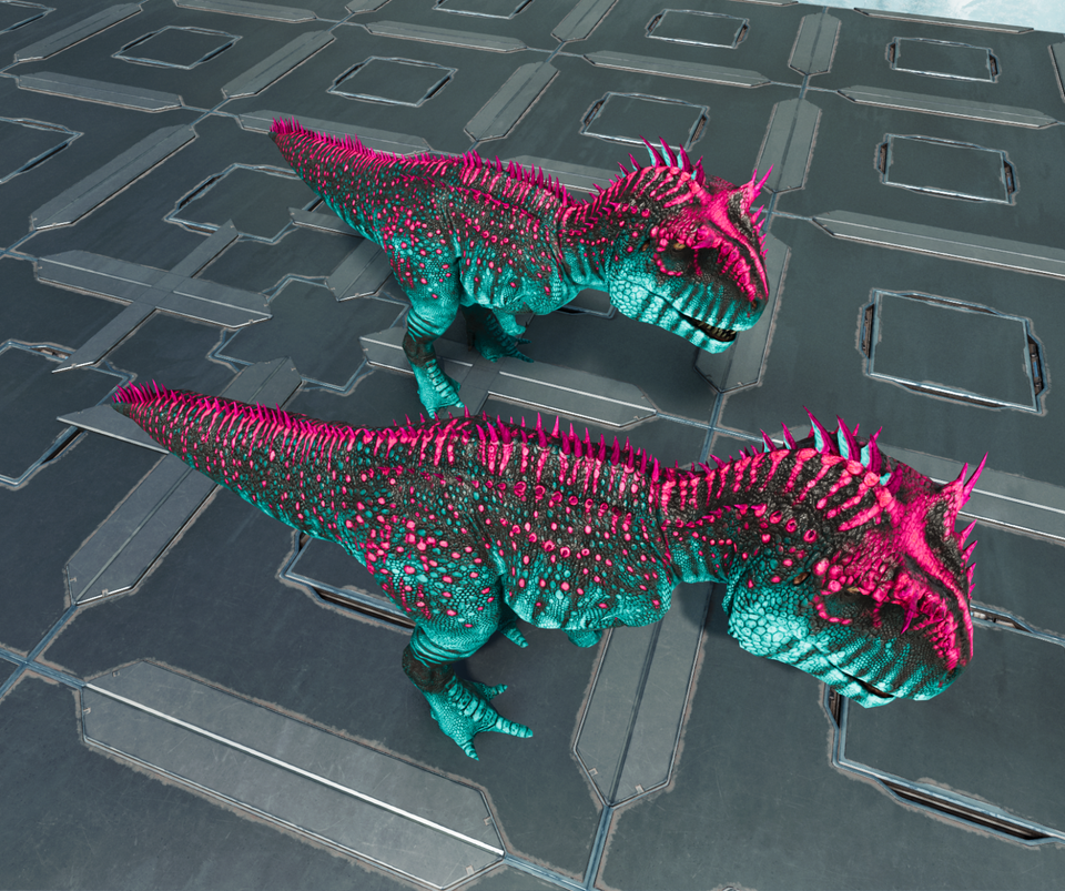 ARK Survival Ascended Galaxy Carcharodontosaurus (Carcha) TOP STATS ...