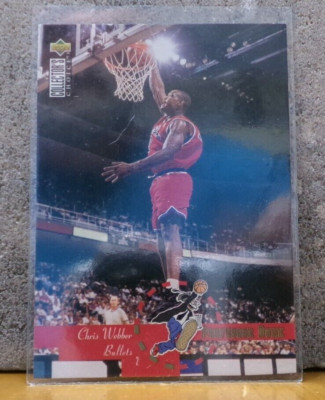 BASKETBALL CARD CHRIS WEBBER UPPER DECK CC PROFESSOR DUNK WASHINGTON ...