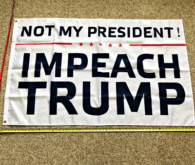 Not My President Flag FREE SHIPPING Impeach Biden Trump 2020 Harris ...