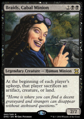 MTG Magic the Gathering Braids, Cabal Minion (82/265) Eternal Masters ...