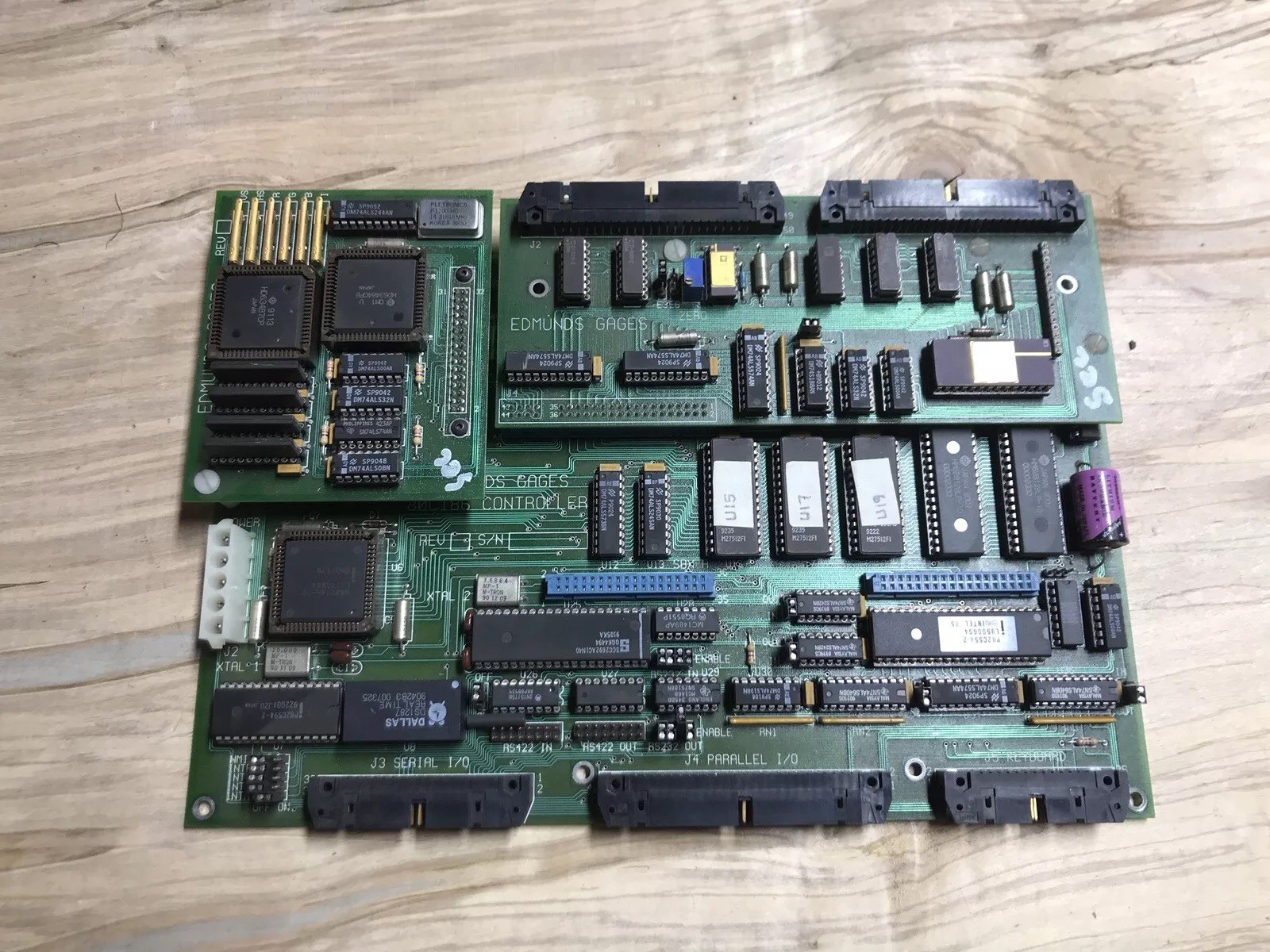 Edmunds Gages 80C186 Controller Circuit Board PCB W/ Two Other Boards ...