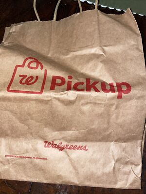 Walgreens Paper Bag - 2020 Copyright “pickup” | eBay