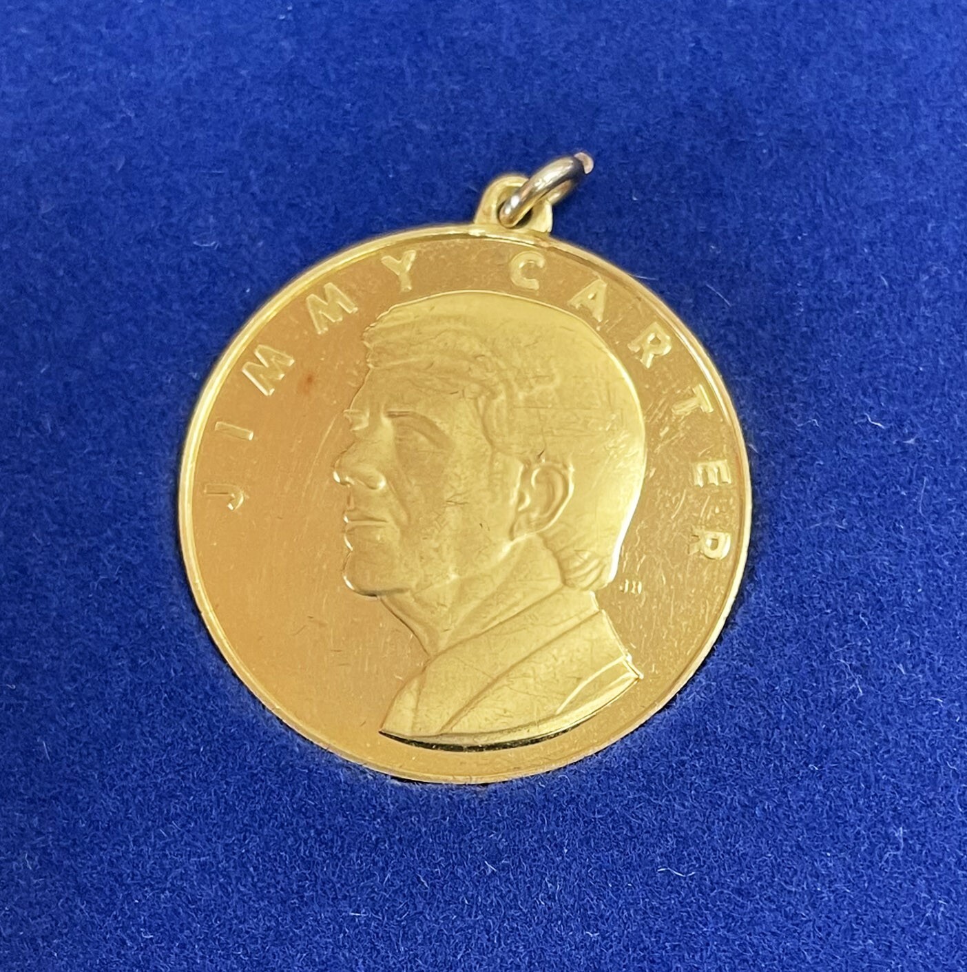 1977 GOLD JIMMY CARTER 39TH PRESIDENT USA INAUGURAL 15 GRAMS 24K PROOF ...