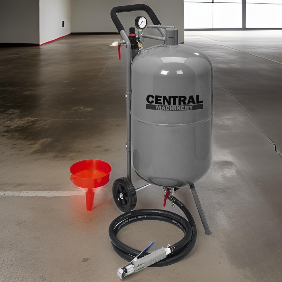 110 lb Portable Sandblaster Air Sand Blaster Media Abrasive Blaster 90 ...