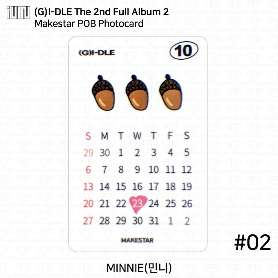 (G)I-DLE G-IDLE IDLE The 2nd Full Album 2 Two Makestar POB Photocard ...