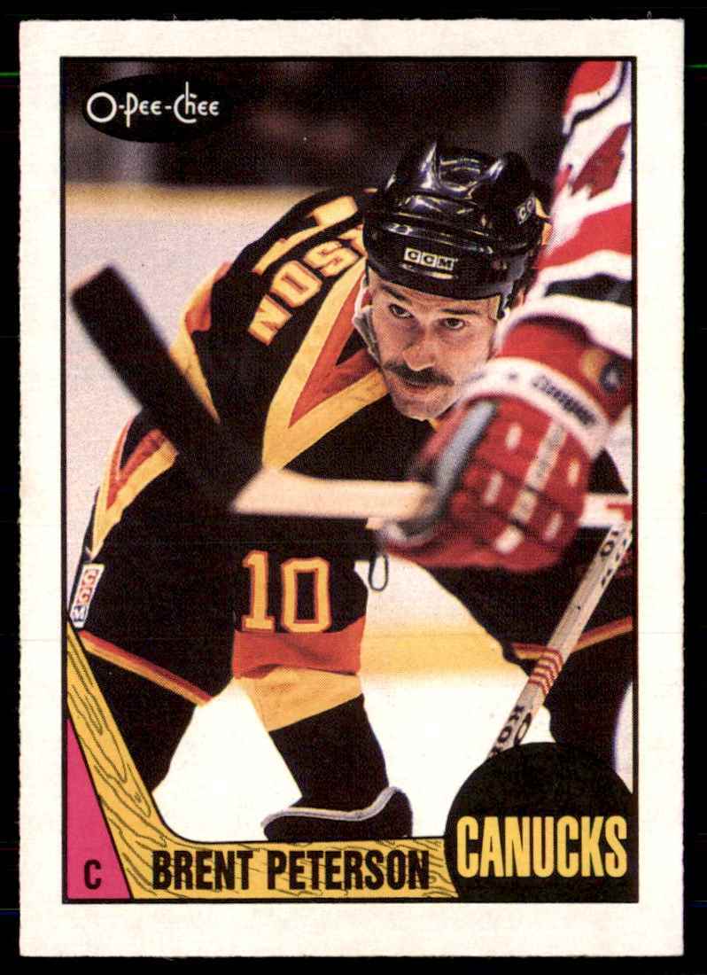 1987-88 O-Pee-Chee Brent Peterson Vancouver Canucks #263 | eBay