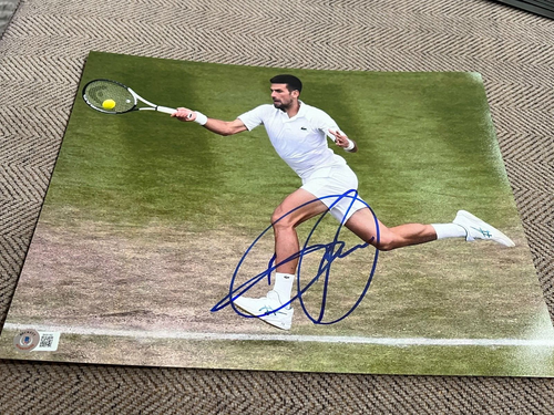 NOVAK DJOKOVIC SIGNED AUTOGRAPH 11x14 PHOTO BECKETT FRENCH OPEN US OPEN ...