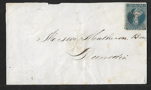 NEW ZEALAND OAMARU TO DUNEDIN 2p CHALON FFQ ON COVER 1867 | eBay