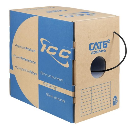 Cat6e CMR Riser 1000ft - UTP 23AWG, 100% Solid Pure Copper, Unshielded ...