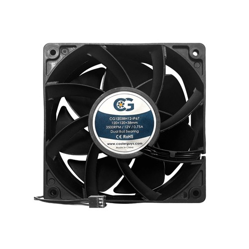 12vDC Waterproof IP67 Fan High Speed 120x38mm 840556070283| eBay