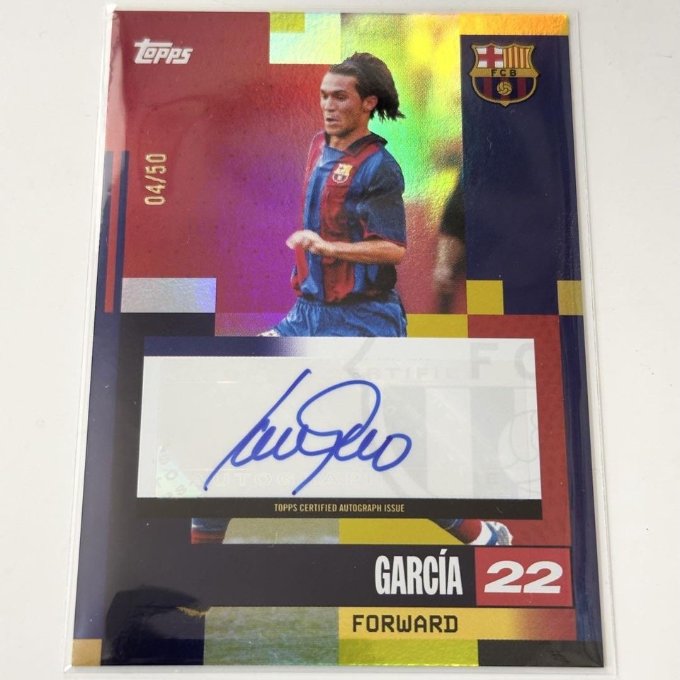 Fc Barcelona Spain National Team Luis Garcia 50 Ciri Autographed Card ...