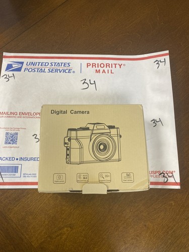 Digital CAMERA - Black - 4K Ultra HD Power Zoom - CDR10 | eBay