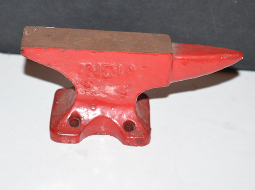 Vtg Mini Anvil PAPERWEIGHT Jewelers CAST IRON Red Made in India | eBay UK