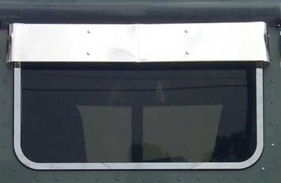 Peterbilt 379 Rear Window Drop Visor 16 Gauge Stainless | eBay