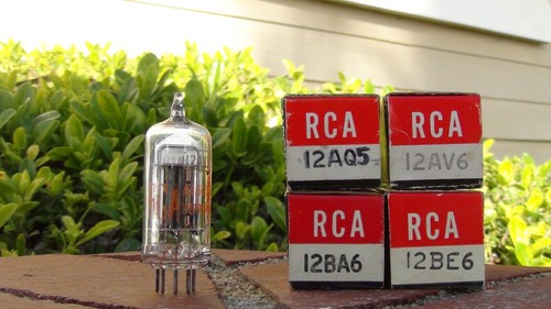 12AQ5 12AV6 12BA6 12BE6 NOS/NIB RCA Heathkit GR64 Tube Set-Tested-Free ...