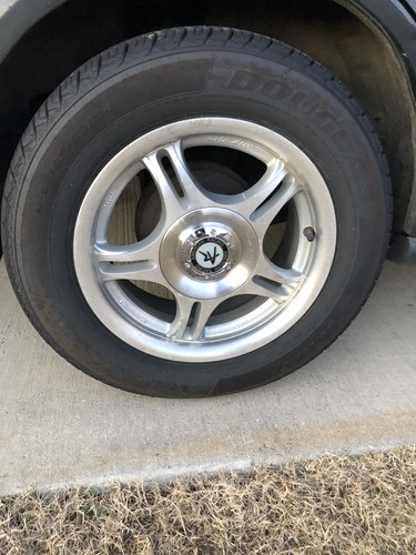 3ea American Racing Estrella Ar95 95 Wheel Silver Rim Center Hub Cap ...