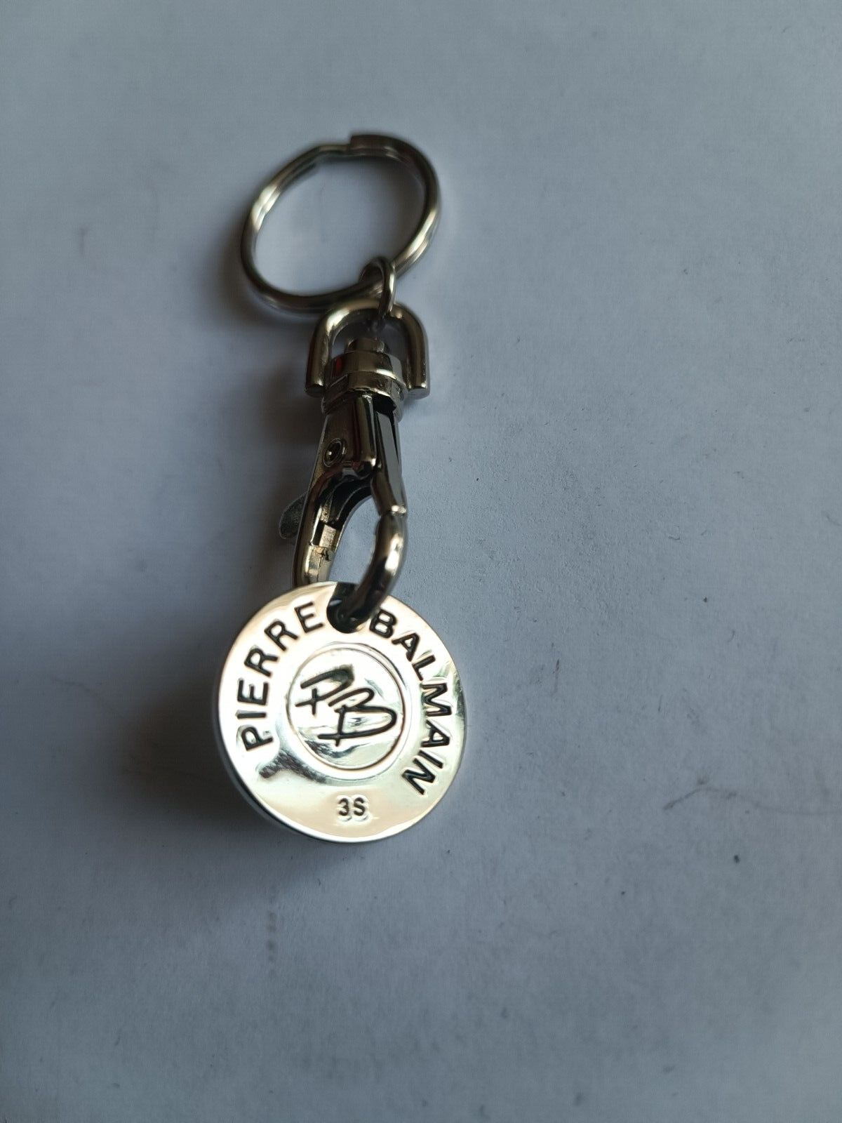 Rare Porte-clés Jeton de Caddie PIERRE BALMAIN Couturier Sac de Luxe ...