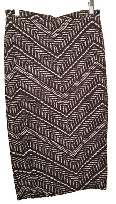 Matty M Women's Small Black & White Pull-On Elastic Waist Lined Geo ...