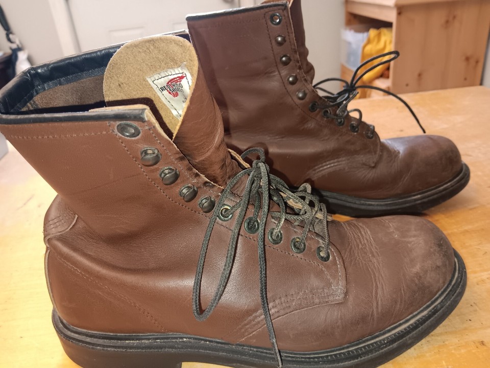 Red Wing 953 Supersole Work Heritage Boots Men's Sz 9 E Brown Leather ...