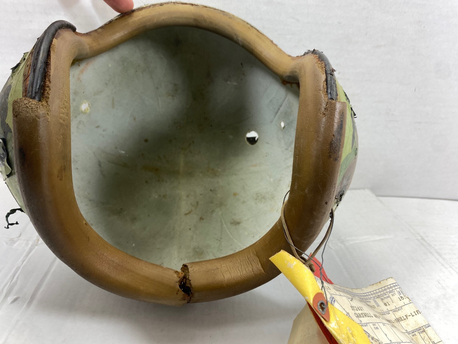 B-52 Camo Hgu-26 Flight Helmet Shell, used-demil Medium Carswell Tags ...