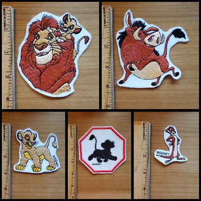 Disney Iron on Patches-The Lion King, Simba, Pumba, Timon and Mufasa | eBay