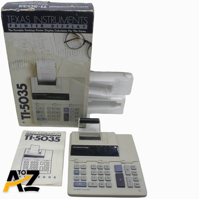 Vtg Texas Instruments Ti-5035 2 Color 12 DIGIT Electronic Calculator ...