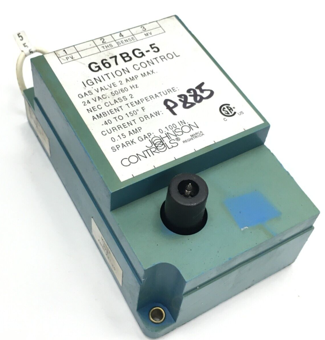 Johnson Controls G67BG-5 Ignition Control 24 VAC used #P885 | eBay