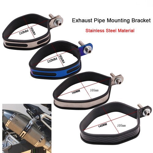 Modified Exhaust Pipe Muffler Strap Mounting Bracket Hanger Clamp ...