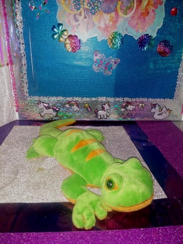 🦄Ganz Webkinz {Lemon-Lime Gecko} Green Lizard Reptile HM200 15" Plush ...