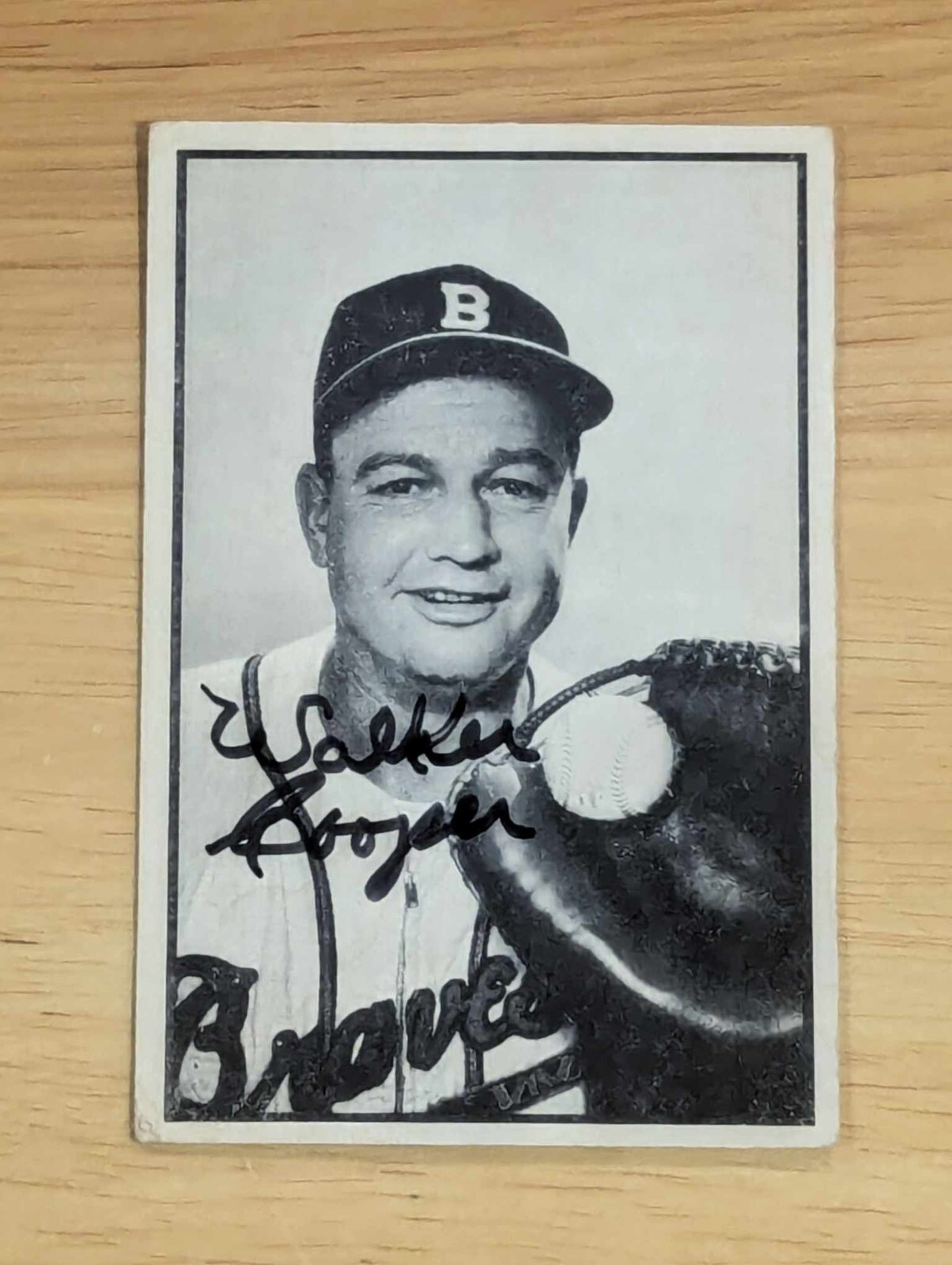WALKER COOPER SIGNED AUTOGRAPHED 1953 BOWMAN BW CARD # 30 MILWAUKEE ...