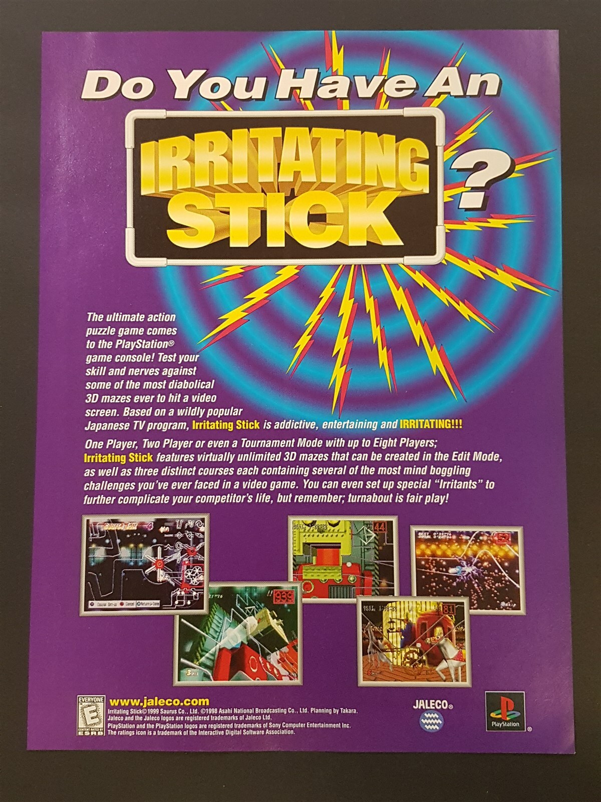 Irritating Stick Playstation Print Ad Original Art 7.75x10.50 | eBay