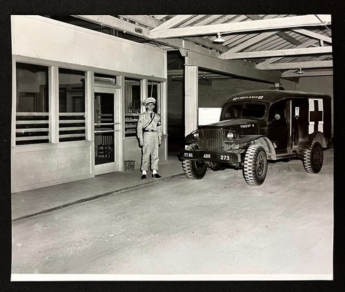 1950s Fort Benning GA Military Police Station MP Ambulance Vintage ...