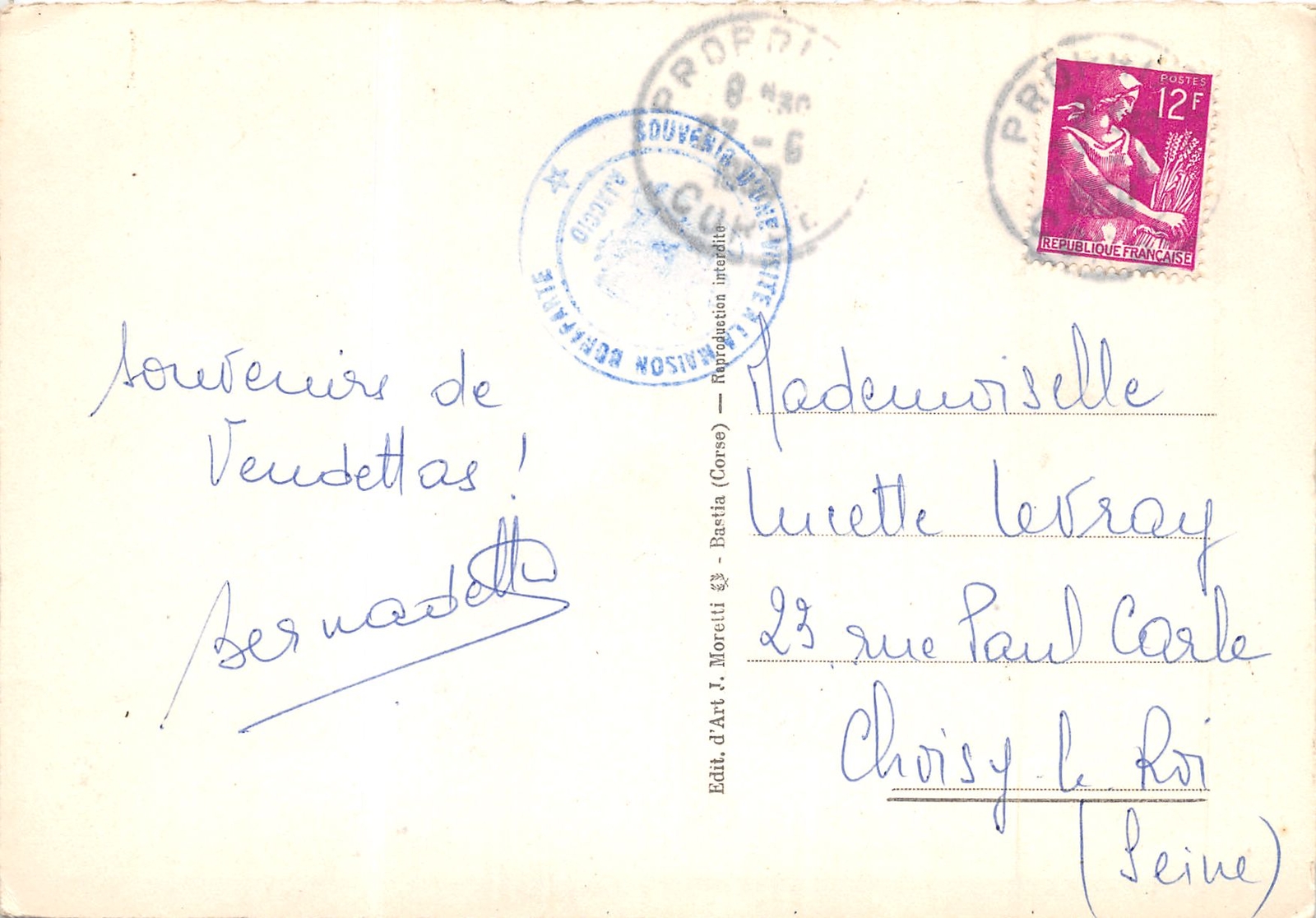 2A-ILE ROUSSE-N T262-B/0325 | eBay