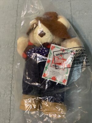 1986 Wendy’s Toy Ferrell Furskin Christmas Cowboy Plush Bear NOS | eBay