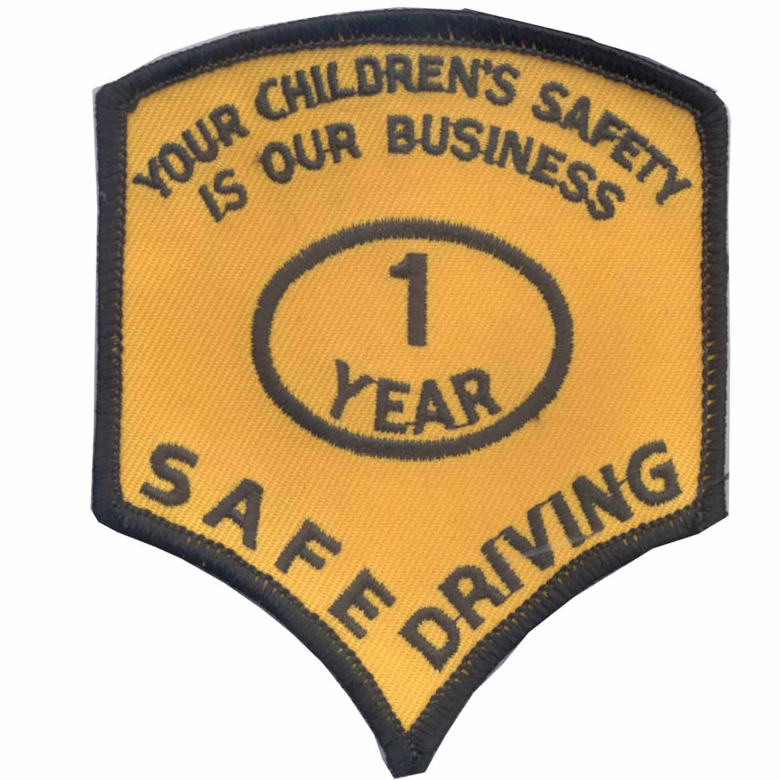 Safe School Bus Driver Award Patches - 1 Year | eBay