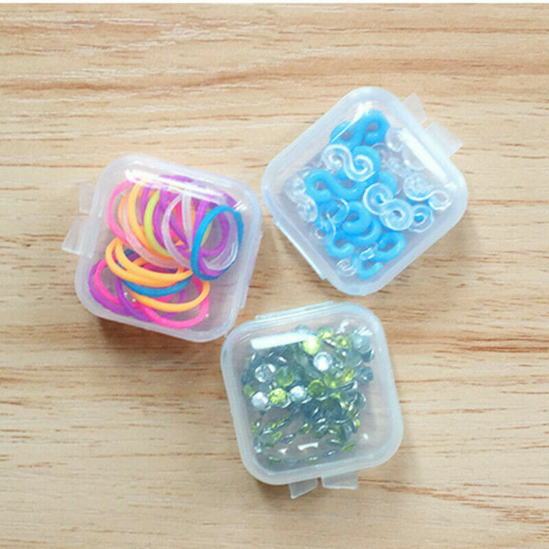 10/30PCS Mini Clear Plastic Small Box Case Storage Container For ...