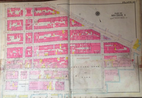1907 LOWER EAST SIDE CORLEARS HOOK PARK P.S. 147 MANHATTAN NY ATLAS MAP ...