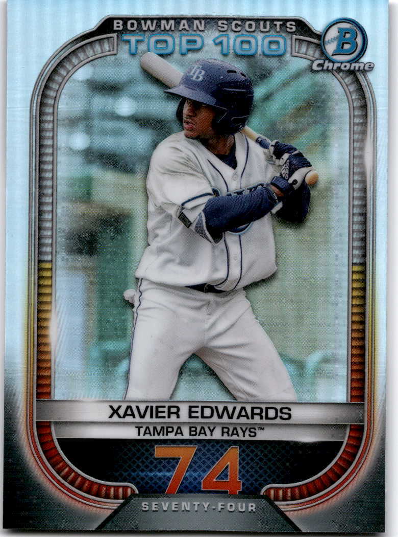 2021 Bowman Bowman Scout’s Top 100 Xavier Edwards BTP-74 | eBay