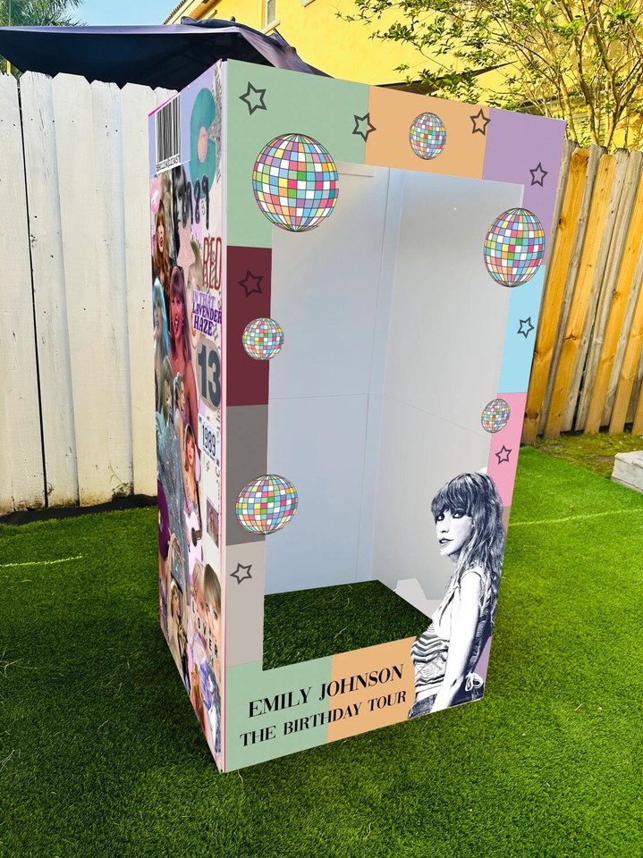 Taylor swift box Photo Booth. Eras tour box birthday Photo Booth, 1989 ...