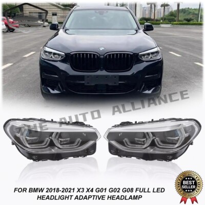 X3 LED Headlights 2018-2021 BMW X3 X4 G01 G02 G08 LED Adaptive Left ...