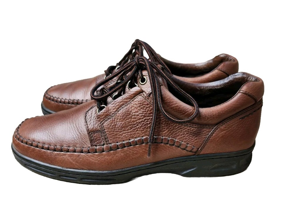 WONDERLITE Men's Shoes Size 13M Comfort Oxfords Brown Leather Round Toe ...