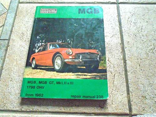 INTEREUROPE MGB MANUAL / GT 1798 OHV , SOFT BACK FROM 1962 | eBay UK