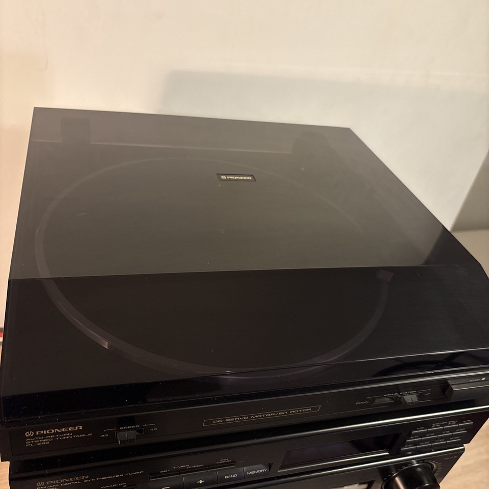 Pioneer HiFi Stereo Stack System Black Amp Tuner LP Record Deck *tape ...