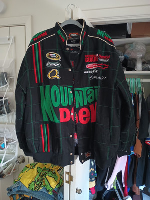 DEADSTOCK Men's Nascar Dale Earnhardt Jr Jacket Mountain Dew Size XXL ...