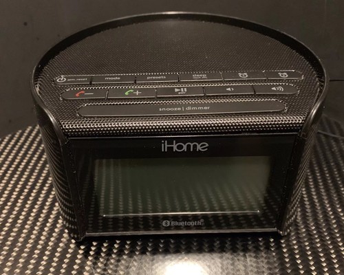 iHome iBT230 Bluetooth Alarm Clock Radio w/ Speakerphone USB Charging ...