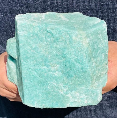 4.20lb Large Natural Blue Amazonite Crystal Original Mineral Rough ...