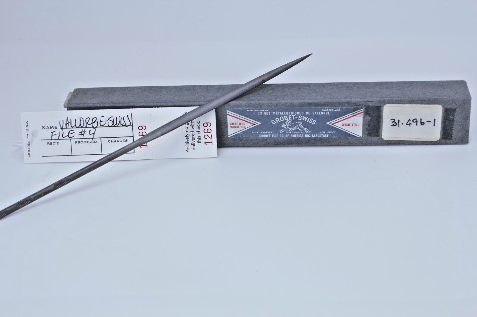 GLARDON - VALLORBE Precision Swiss Made File 4" Crossing (cut #4) New ...