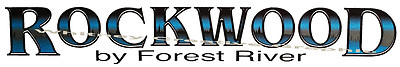 "ROCKWOOD by FOREST RIVER" RV LOGO Blue 3D version decal Graphic Made ...